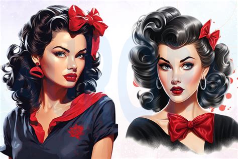 Gorgeous Pinup Girls Sublimation Clipart Graphic By Pro Aurora Designs