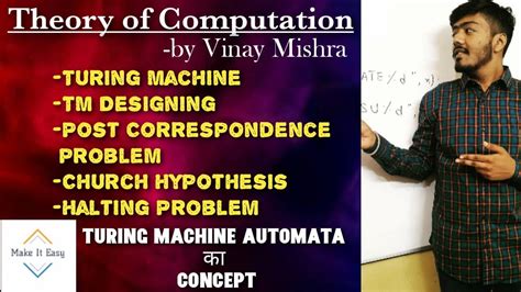 Toc Turing Machine Concept Post Correspondance Problem Church