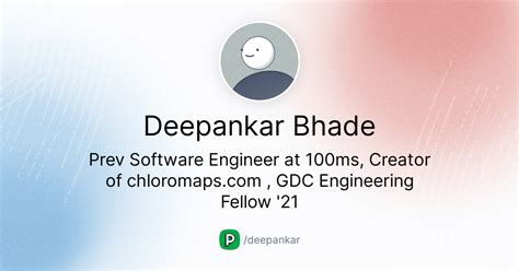 Deepankar Bhade • Peerlist