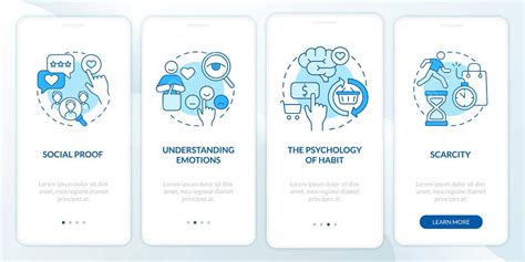 Neuroscience Rules Onboarding Mobile App Page Screen Homepage Blue Text Vector Homepage Blue