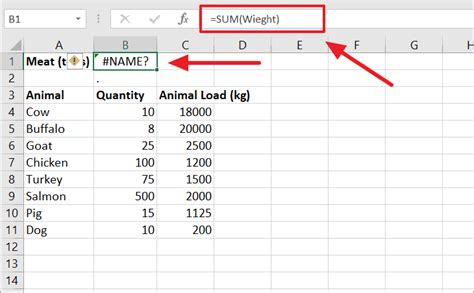 How To Fix NAME Error In Excel