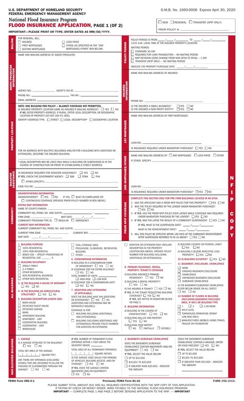 Fema Form 086 0 1 ≡ Fill Out Printable Pdf Forms Online