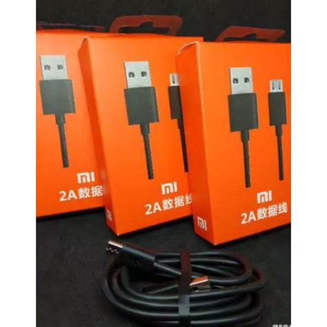 Jual Kabel Data Xiaomi Micro 2A Fast Charging Logo Petir Shopee Indonesia