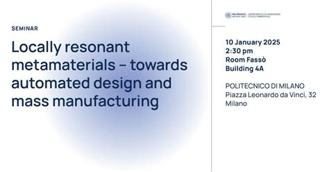 Locally Resonant Metamaterials Towards Automated Design And Mass
