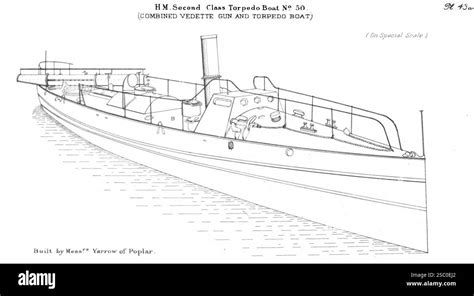 Hm Second Class Torpedo Boat No 50 Brasseys Naval Annual 1888 9