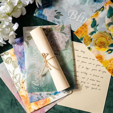 Badu Bg Mr Paper 6 стила Двуматериални пликове от крафт хартия за писма Комплект старинни