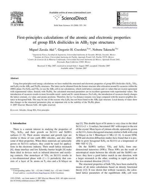 pdf first principles calculations of the atomic and electronic