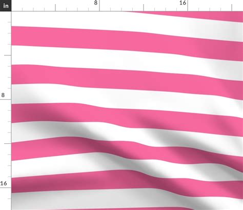 Candy Pink And White Stripes Fabric Spoonflower