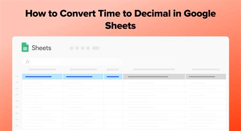 Convert Time To Decimal In Google Sheets Quick Guide