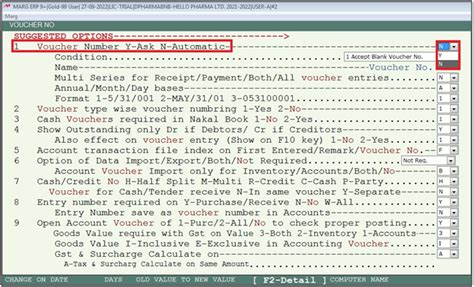 How To Set Auto Pick Voucher Number In Marg Software