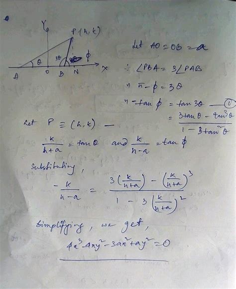 The Base Of A Triangle Is Fixed The Locus Of The Vertex When One Base Angle Is Three Timesnof