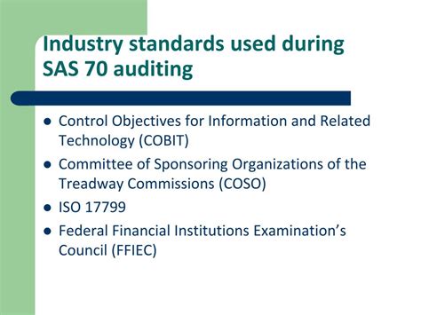 Ppt Sas 70 Statement On Auditing Standards No 70 Powerpoint Presentation Id 757037