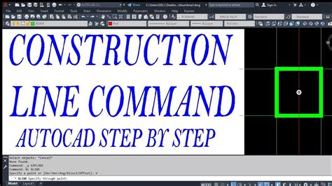 Construction Line Command How To Draw A Construction Line Autocad Autocadinhindi Youtube