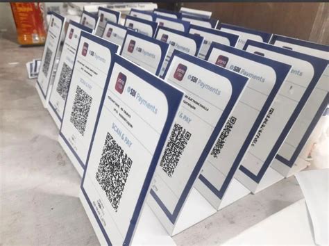Table Top Pvc Qr Code Plastic Stand For Advertisement At Best Price In New Delhi
