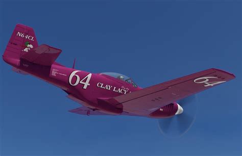 N64cl Clay Lacy Aviation Mustang Livery Skunkcrafts P 51d Xp12