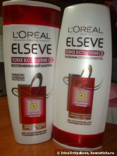 Восстанавливающий шампунь и бальзам-ополаскиватель L'oreal Paris Elseve ...
