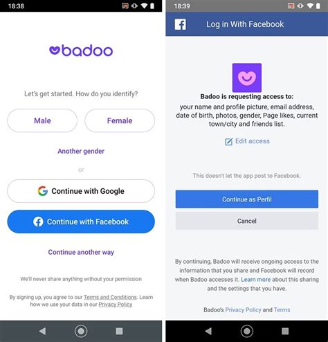 How To Log In To Badoo Using Facebook