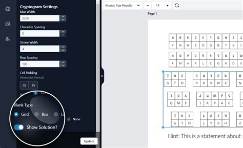Cryptogram Puzzles Generator