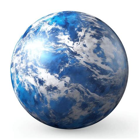 Premium Ai Image Earth Globe On A White Background