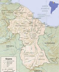 Guyana Regions Numbered MapSof Net