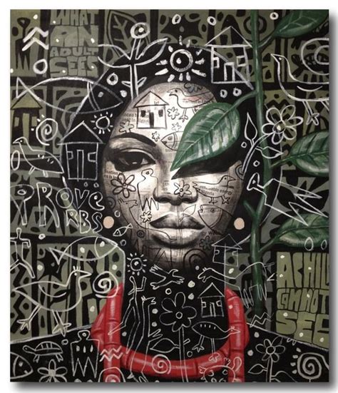 What An Adult Sees Joseph Eze Abstrakt Figurativ Wesen