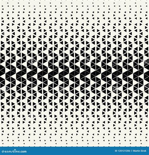 Abstract Geometric Halftone Triangle Gradient Pattern Stock Vector Illustration Of White