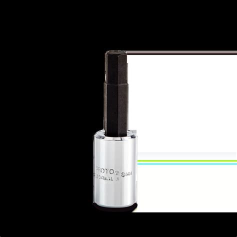 Proto J4770 6m 1 4 Drive 6mm Af 1b L Socket Hex Bit Steel Polish Chrome Eezee