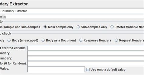 PerfLink JMeter PostProcessor Boundary Extractor