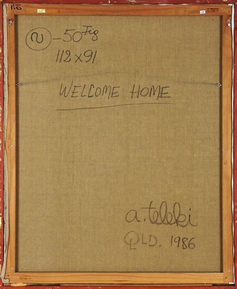 Lot Andre Teleki 1928 1999 Welcome Home 1986 111 X 895 Cm