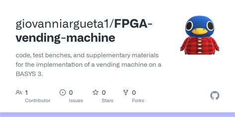 github giovanniargueta1 fpga vending machine code test benches and