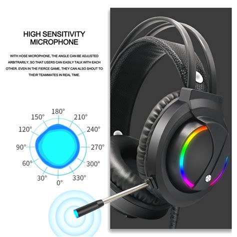 Headset Wired Headset 7 1 Surround Sound Usb Wired Grandado
