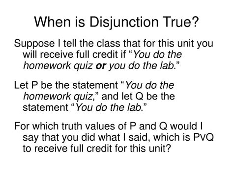 Ppt Section 3 2 Truth Tables For Negation Conjunction And Disjunction Powerpoint