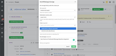 Send Whatsapp Messages From Pipedrive Crm Timelinesai