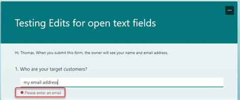 Using Restrictions On Open Text Fields In Microsoft Forms One Minute Office Magic