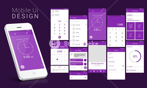 Material Design Ui Ux Gui Screen For Online Tv Or Movies Mobile Apps