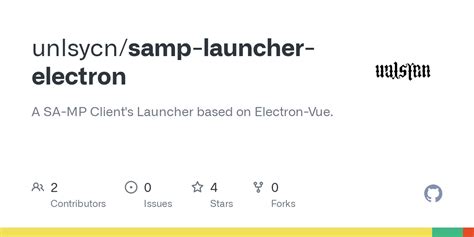 Github Unlsycn Samp Launcher Electron A Sa Mp Clients Launcher Based On Electron Vue