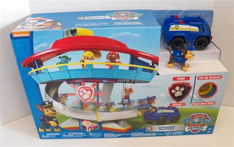 Paw Patrol Lookout Playset With All 8 Paw Patrol Vehicles ~ Brand New