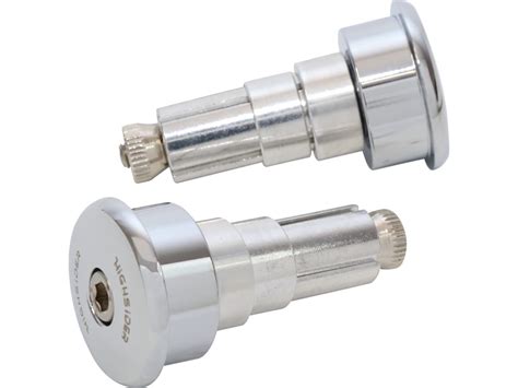 Bar End Weights Curve Chrome Aluminium Taco Motos V Twin Service