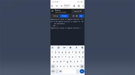 Python Program To Covert Temperaturesshortsviralvideo Youtube