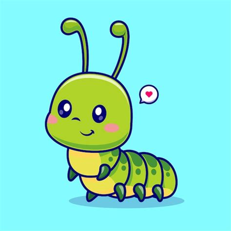 Cute Caterpillar Drawing