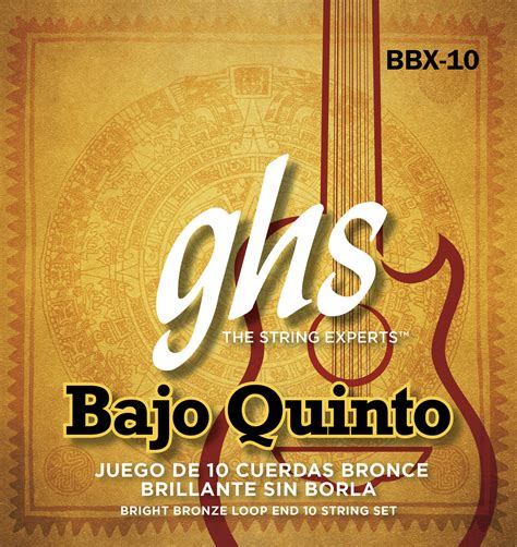 Bajo Quinto 2 Pack Ghs Strings 10 String Stainless Steel Strings