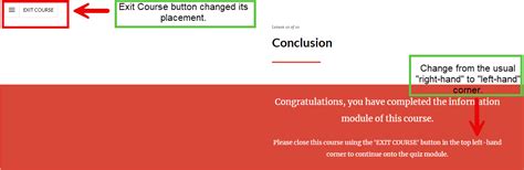 Exit Course Button Articulate Community