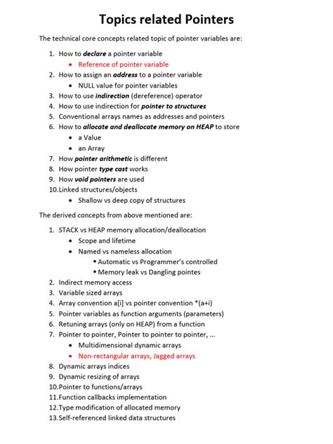 70 Pointer Variables Pdf