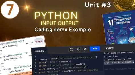 Lecture7 Unit3 Python Io Input Output With Coding Examples Nbf