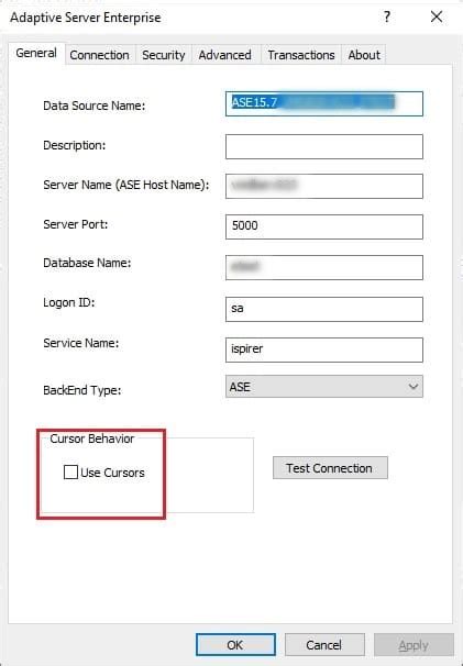 Sybase Ase Odbc Driver Configuration Ispirer Knowledge Base