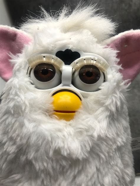 Snowball Furby Vintage 1998 White Original 1998 Furby White Etsy