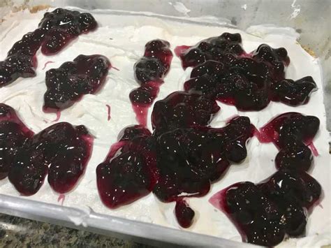 No Bake Blueberry Torte