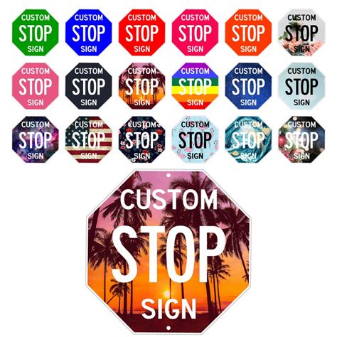 Custom Stop Sign Traffic Stop Sign 12 X 12 Add Your Text