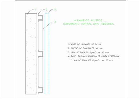 Detalles Aislación Acústica En Autocad Cad 4134 Kb Bibliocad