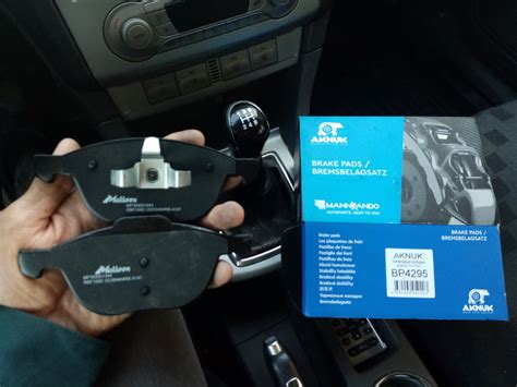 Тормозные колодки AKNUK BP4295 и BP4805. Установка передних и задних ...